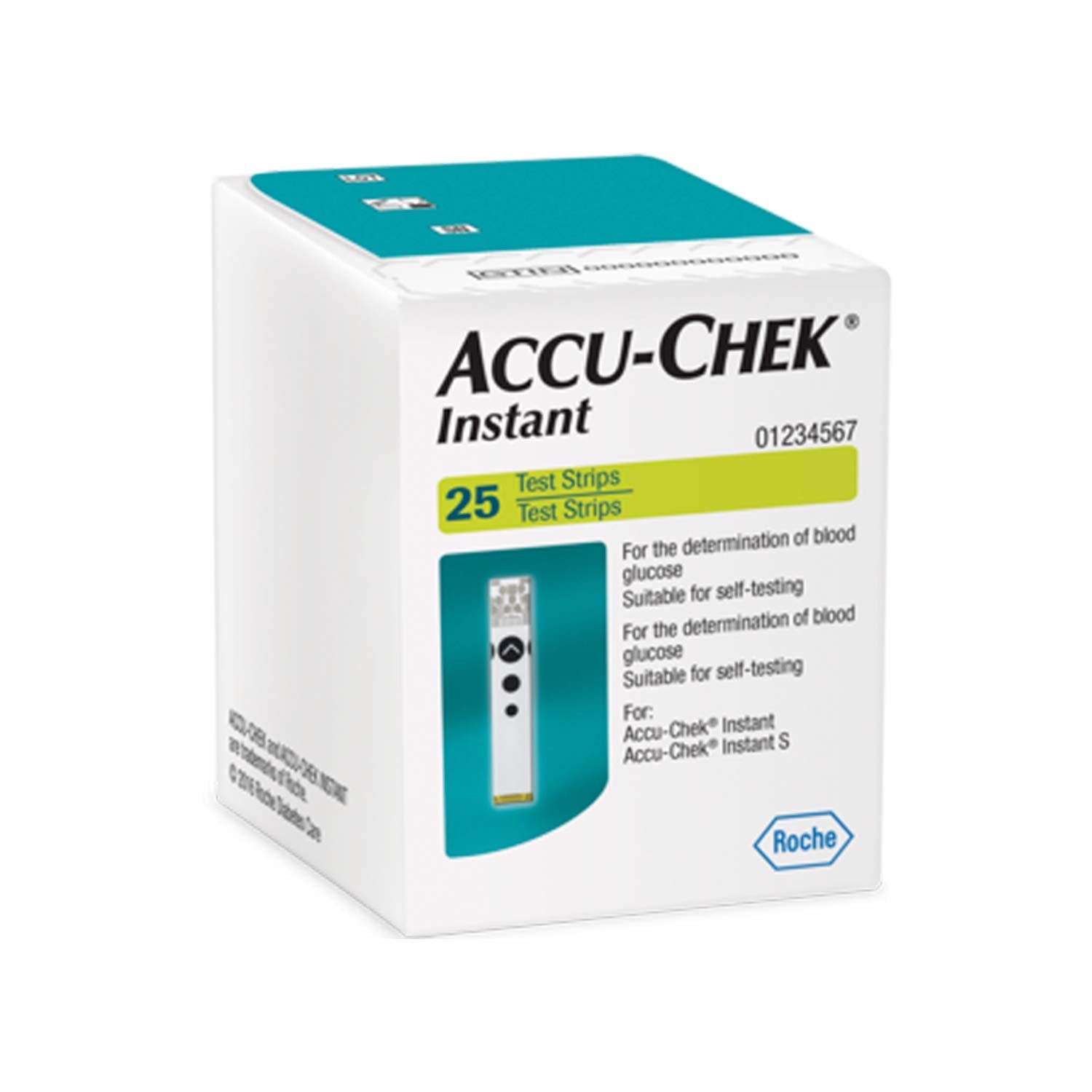 Accu-Chek Instant Test Strips, 25 Count (Multicolor) – Dealderma