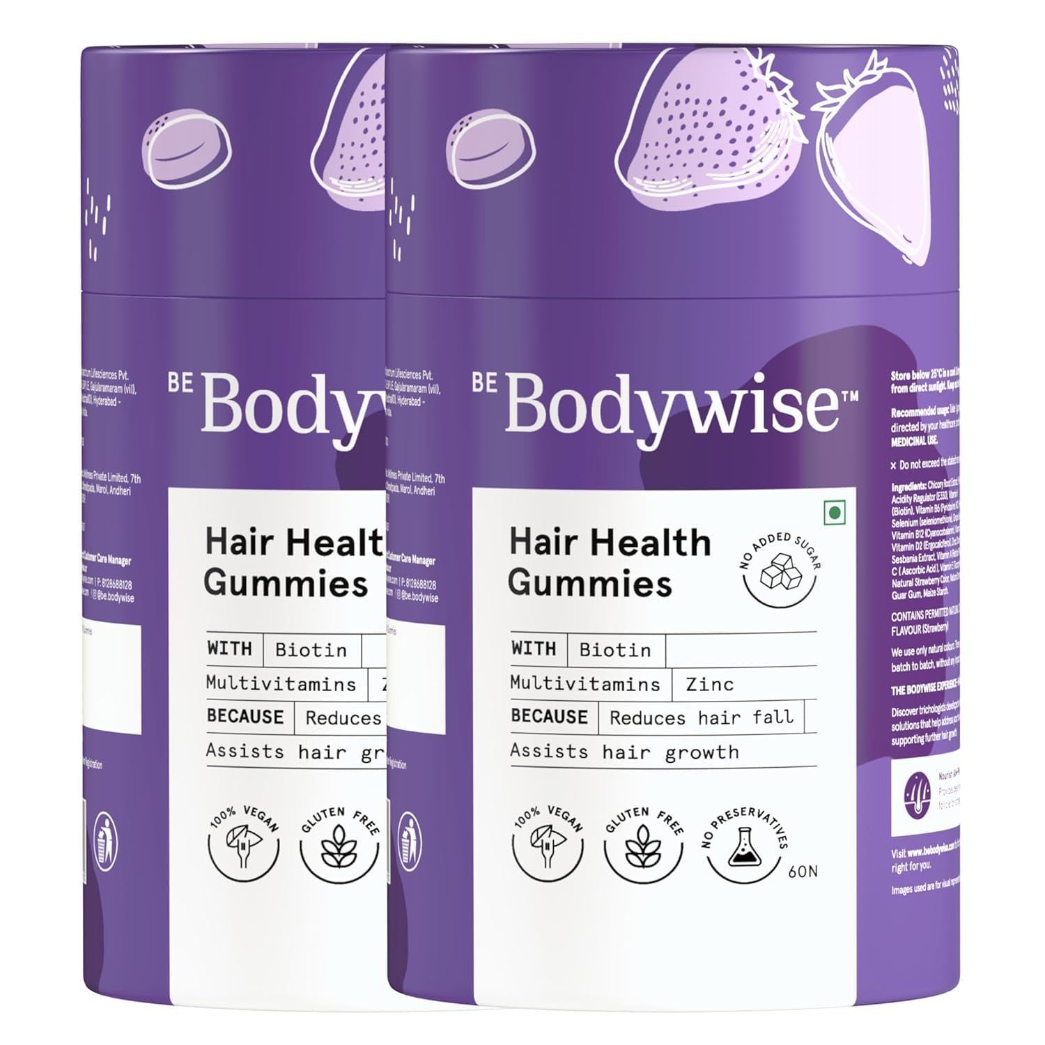 Be Bodywise Hair Gummies | 120 Day Pack – Dealderma