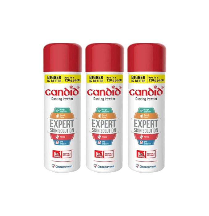 Candid Dusting Powder | Provides Expert Skin Solution, Pack of 3 ...